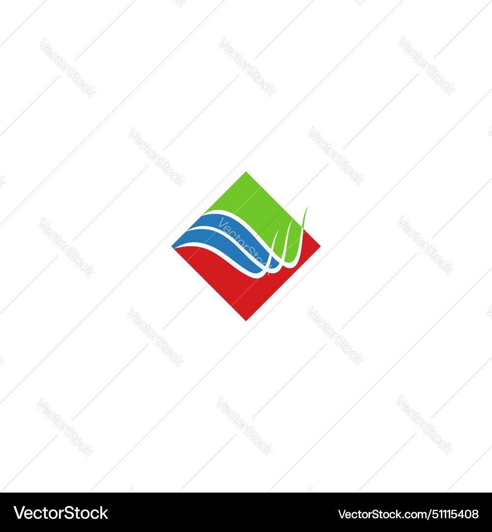 Triangle n logo icon biotechnology Royalty Free Vector Image