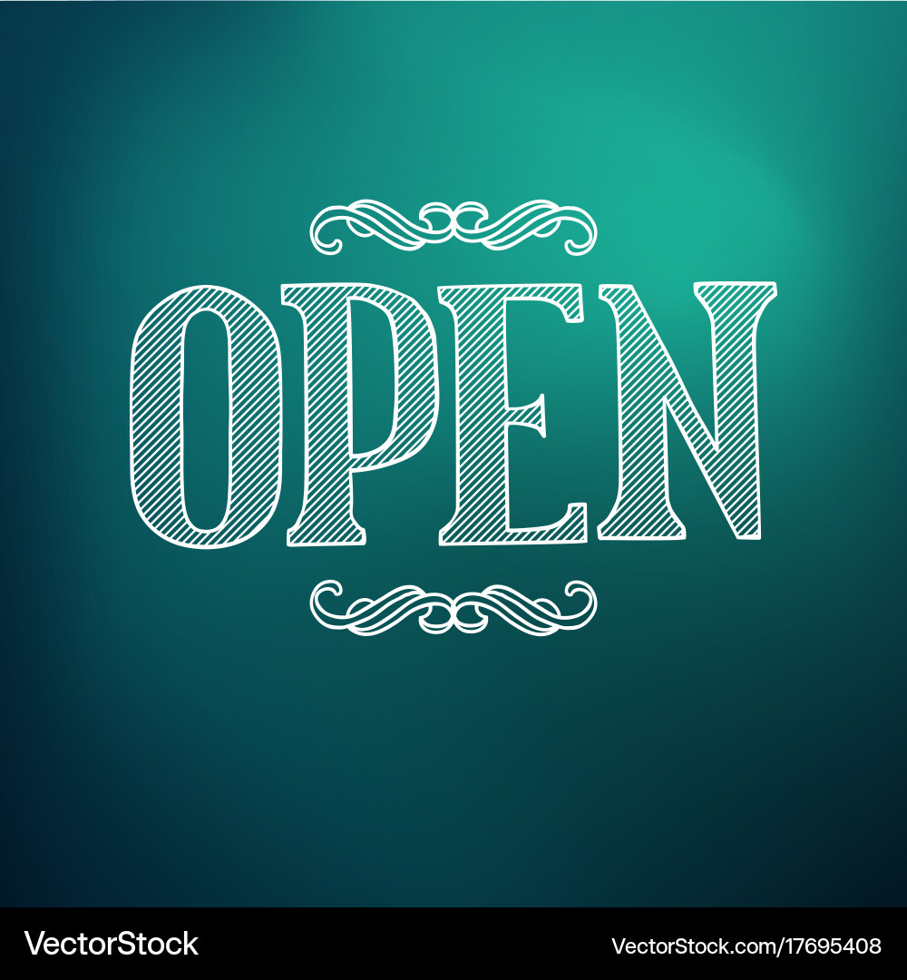 Typography stylized template Royalty Free Vector Image
