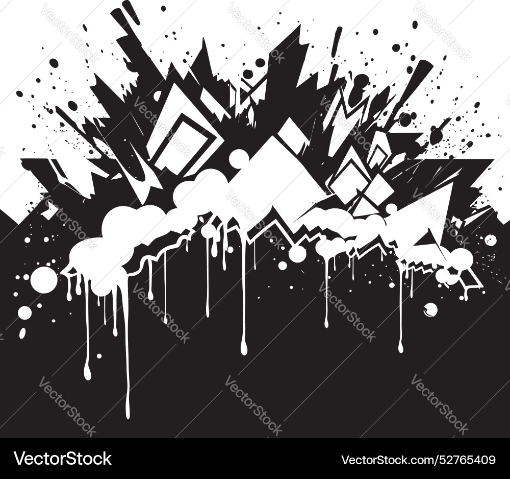 Graffiti genesis emblem where urban art finds its Vector Image
