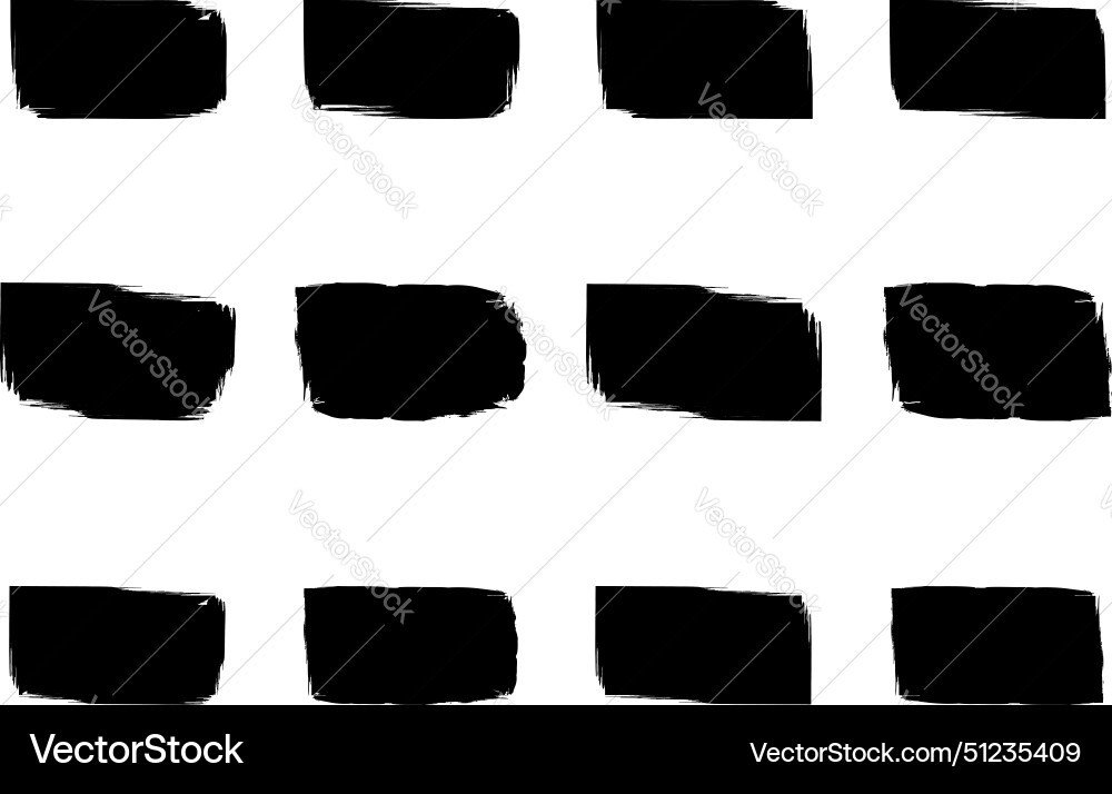 Horizontal rectangle shape filled bold Royalty Free Vector