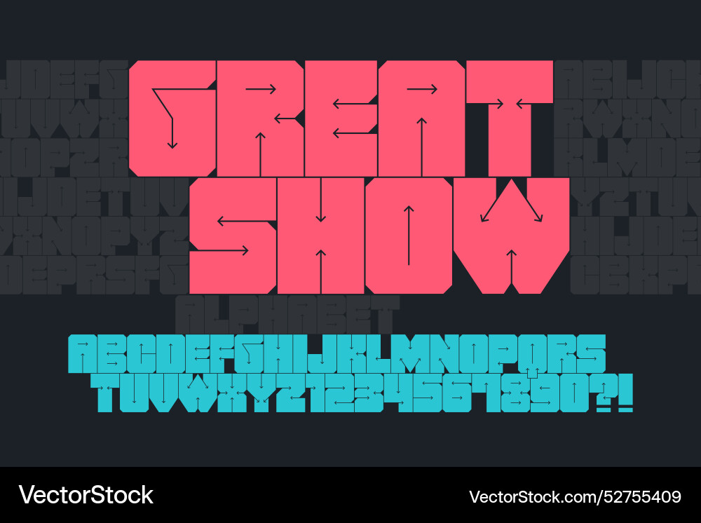 Original alphabet design minimalism style trendy Vector Image