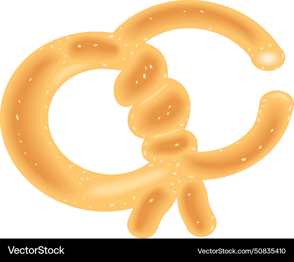 Pretzel salt food Royalty Free Vector Image - VectorStock