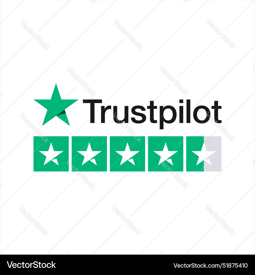 Trustpilot Stars Logo – Royalty-Free Vector | VectorStock