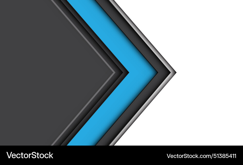 Abstract blue grey arrow direction geometric Vector Image