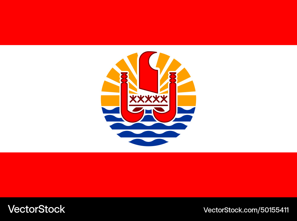 Flags of french polynesia Royalty Free Vector Image