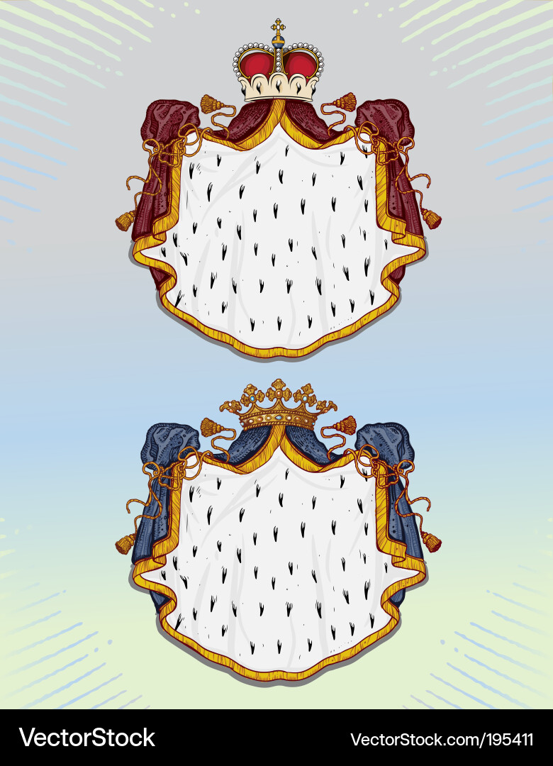 Heraldic mantling Royalty Free Vector Image - VectorStock