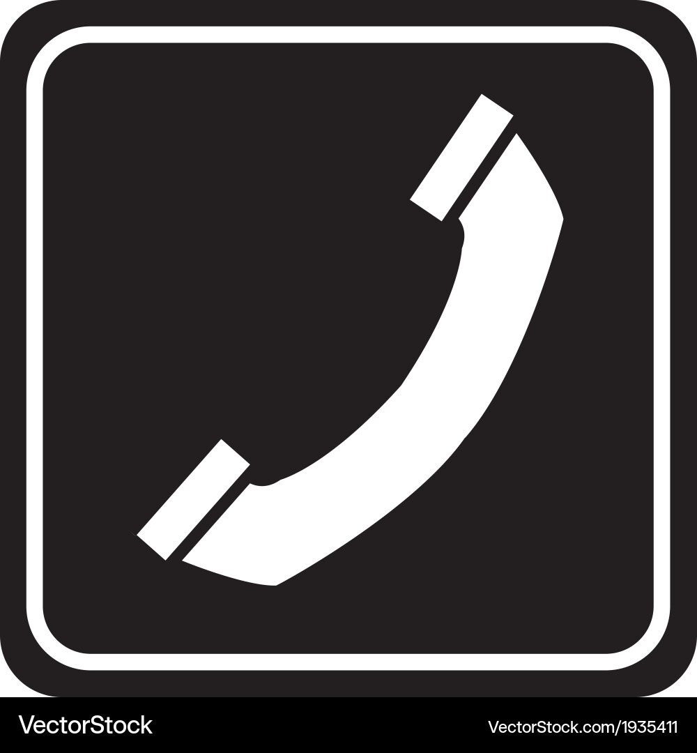 Telephone receiver icon Royalty Free Vector Image