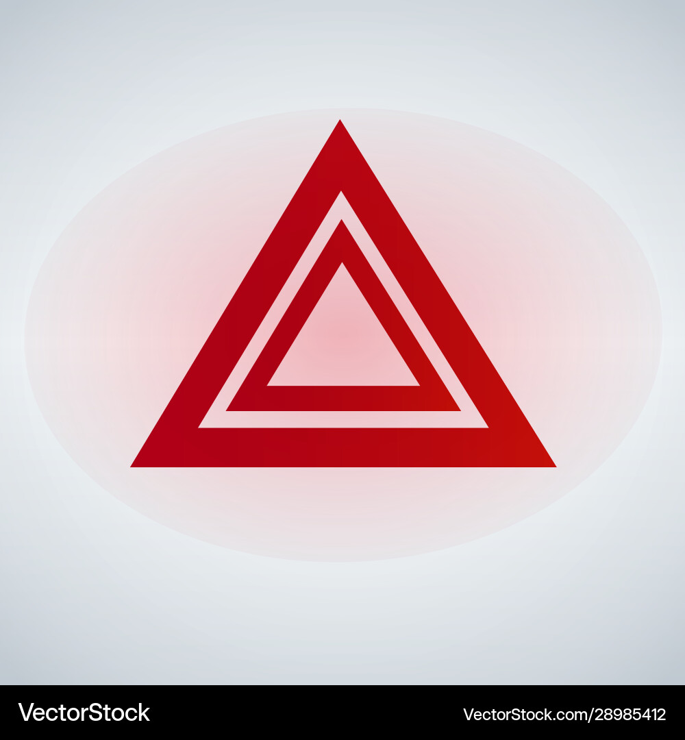 Hazard warning lights flashes button in car Vector Image