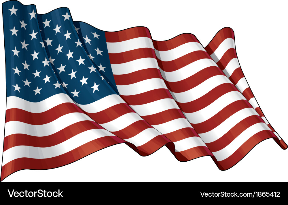 Usa flag Royalty Free Vector Image - VectorStock