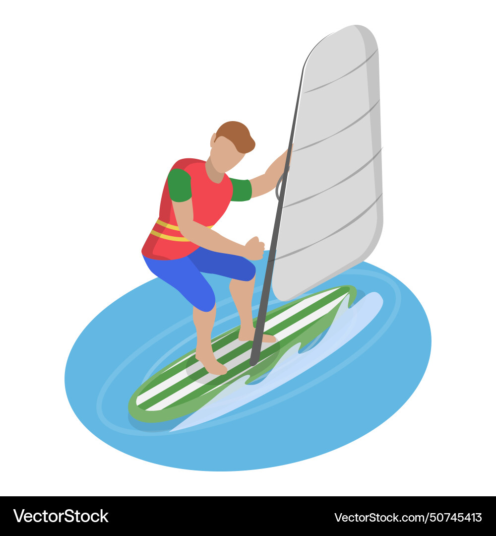 3d isometric flat of extreme Royalty Free Vector Image