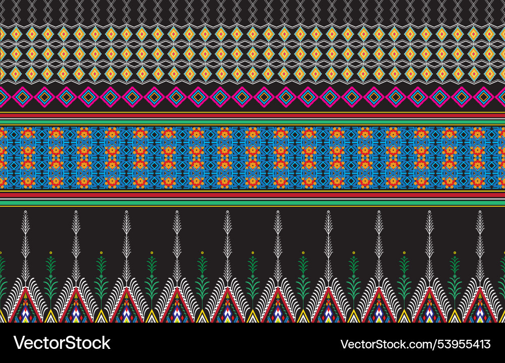 Aztec ethnische Hintergrund-Design mit einem Naht Vektorbild