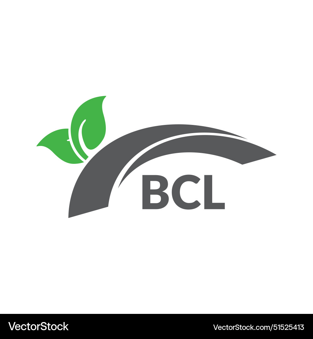 Bcl letter logo design on white background Vector Image