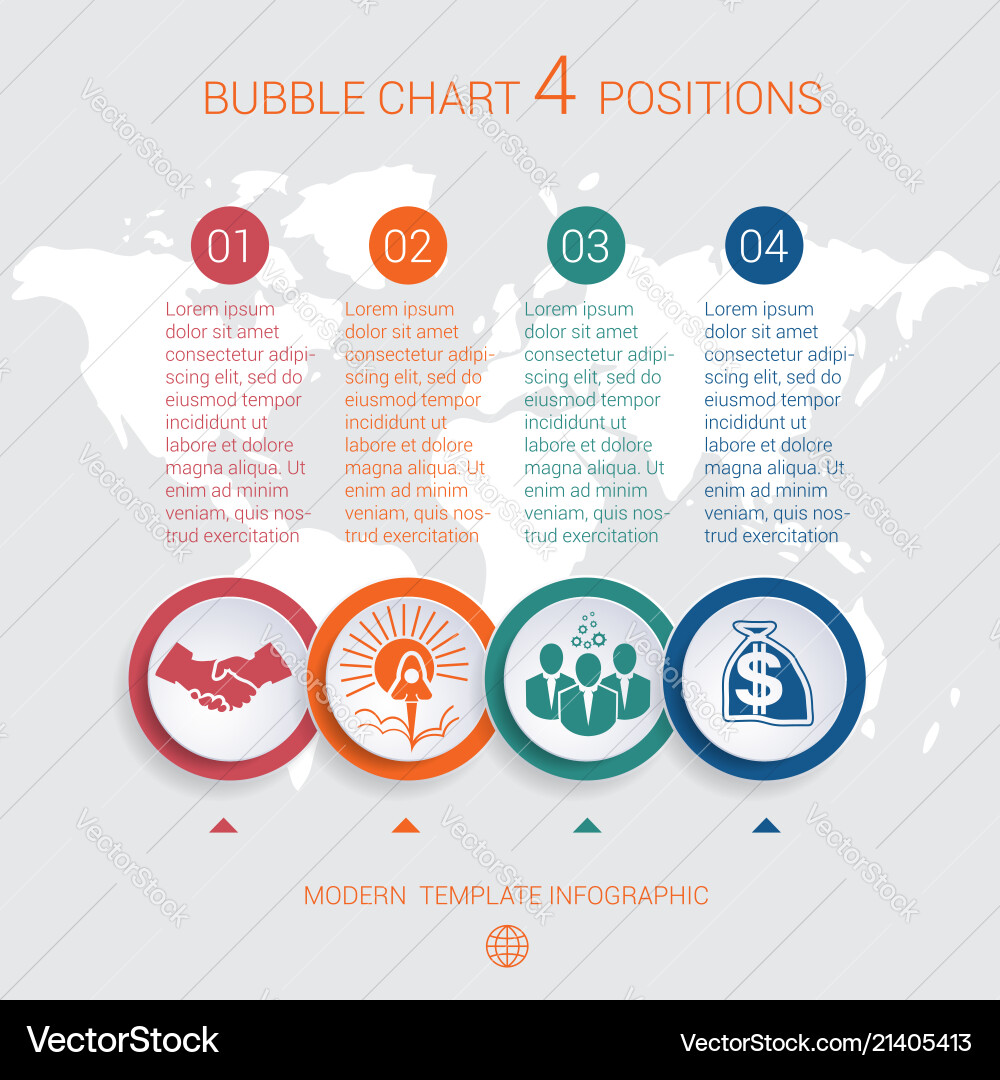 Charts infographic step by 5 positions Royalty Free Vector