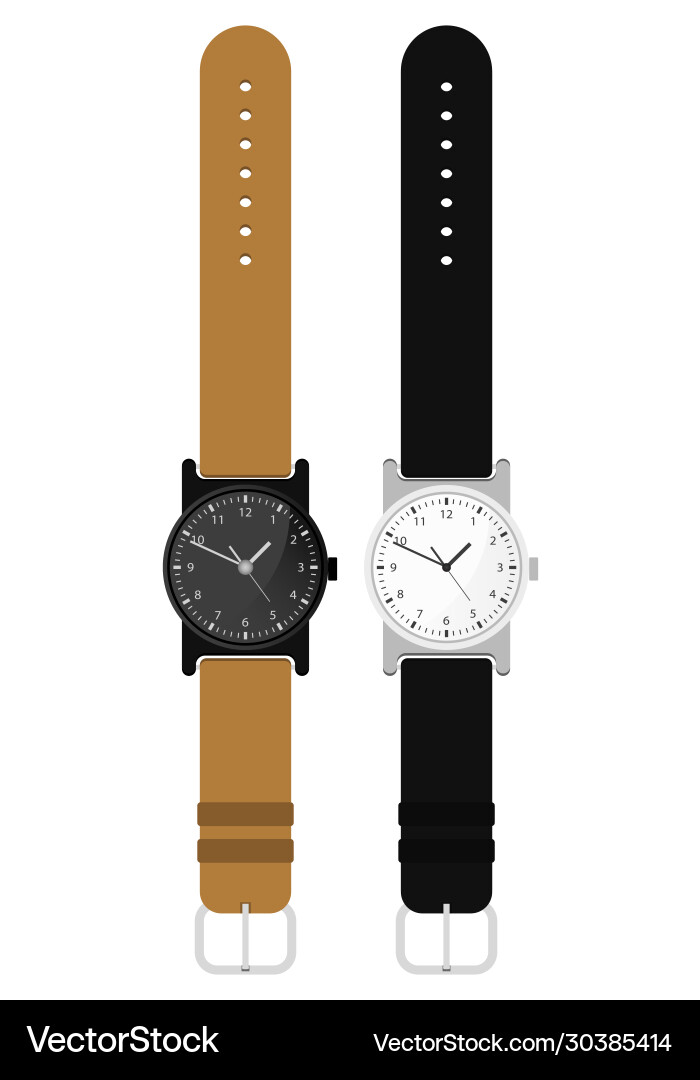 Wristwatch set Royalty Free Vector Image - VectorStock