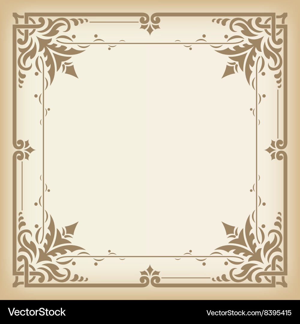 Elegant Vintage Border Royalty Free Vector Image