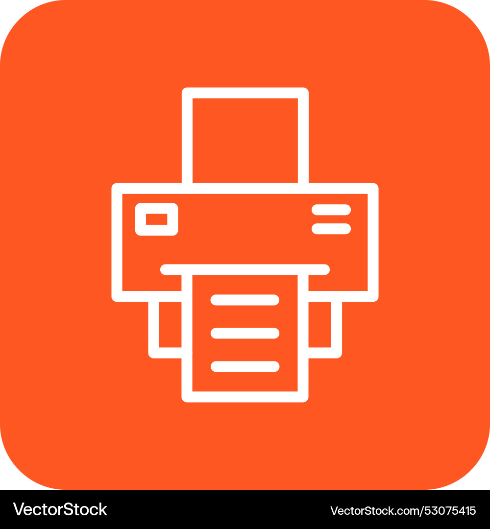 Printer icon design Royalty Free Vector Image - VectorStock