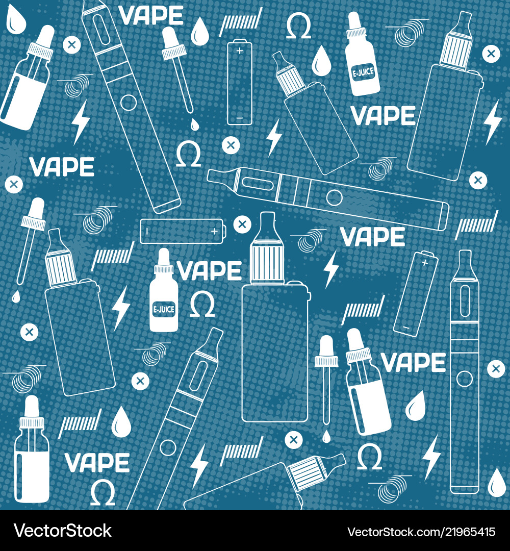 Vape shop or e-cigarette store background texture Vector Image