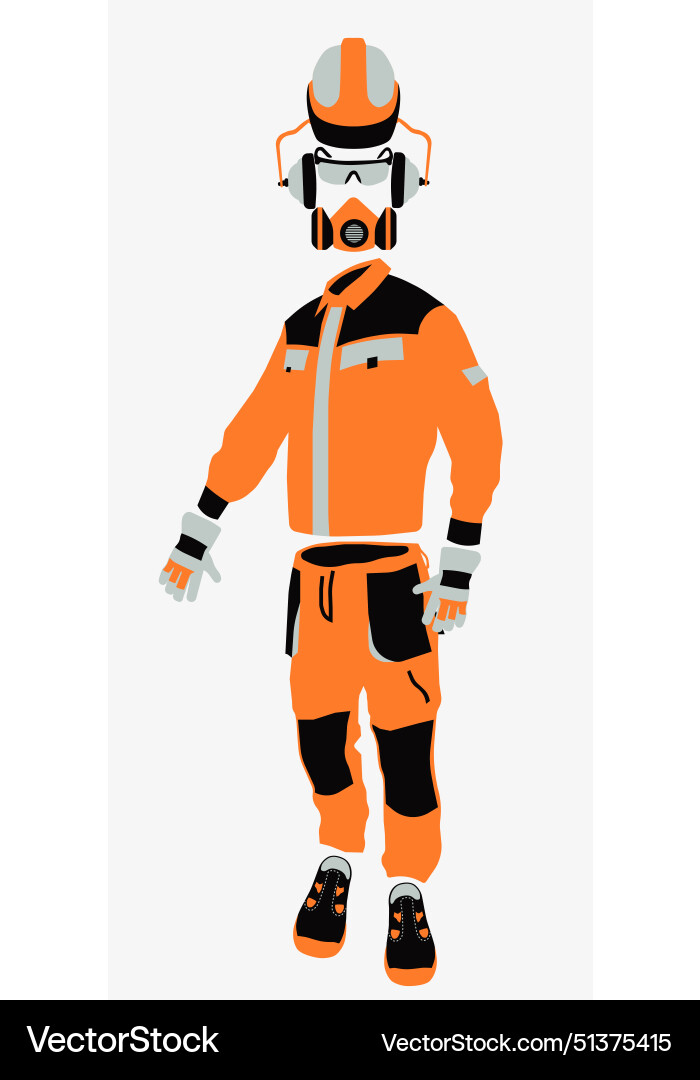 Various items of special protective clothing Vector Image