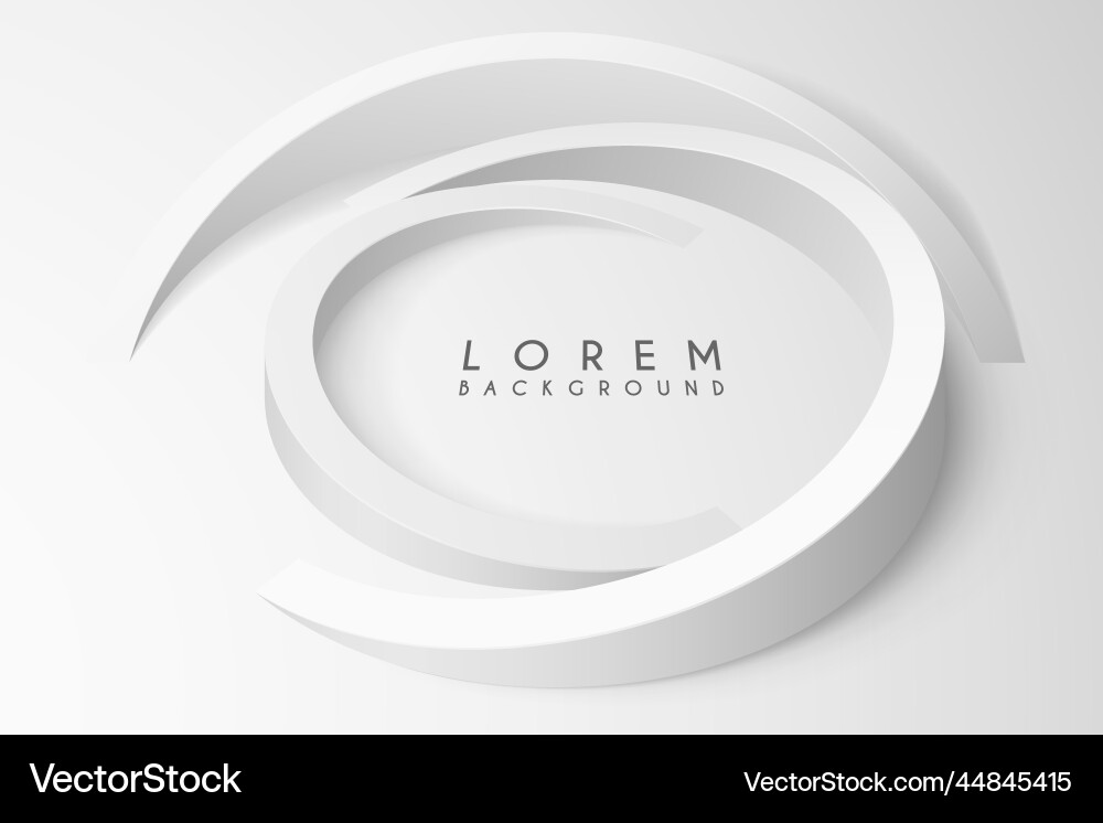 White Geometric Shapes Background Royalty Free Vector Image