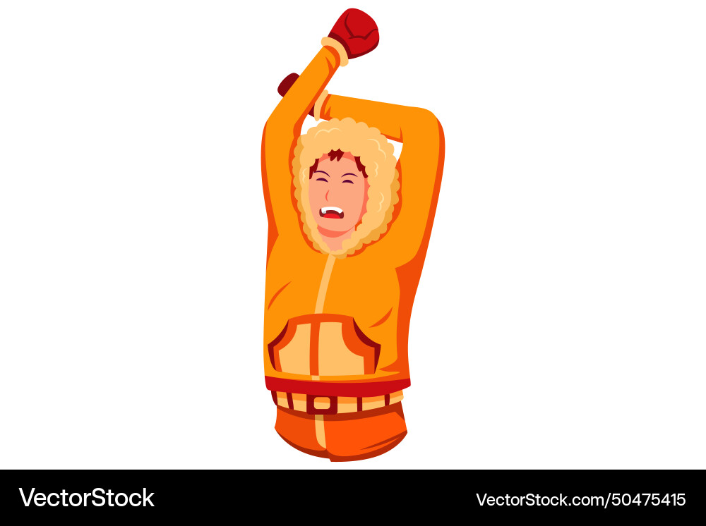 Winter season character design Royalty Free Vector Image