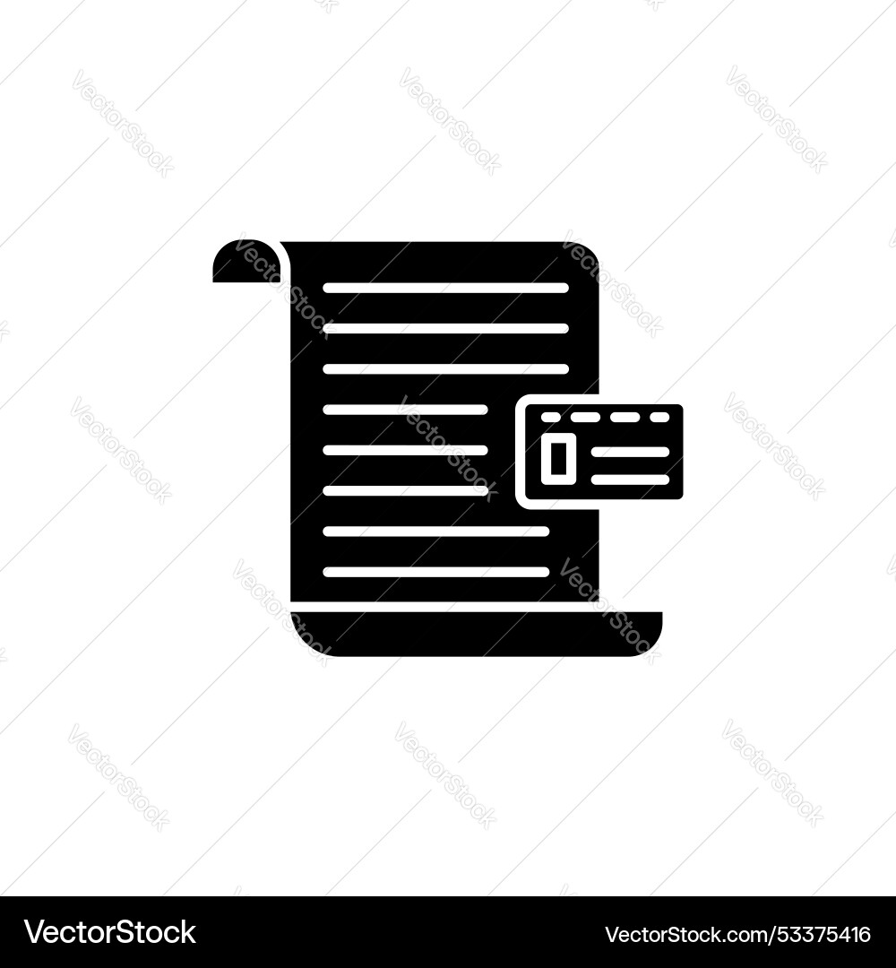 Billing icon set bill receipt and invoice payment Vector Image