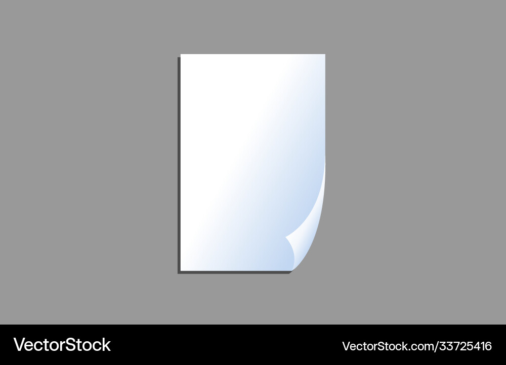 White sheet paper realistic empty note – Free Vector | VectorStock