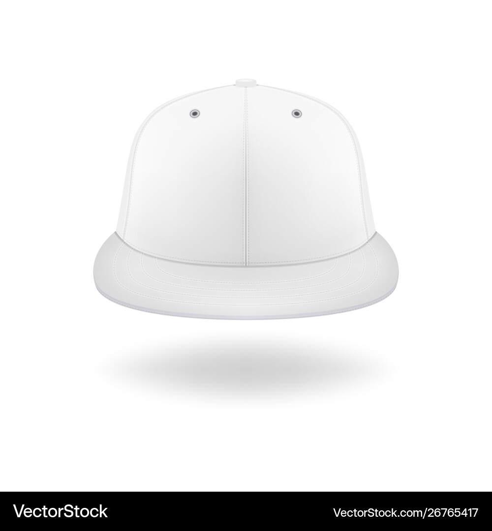 3d realistic render white blank baseball Vector Image