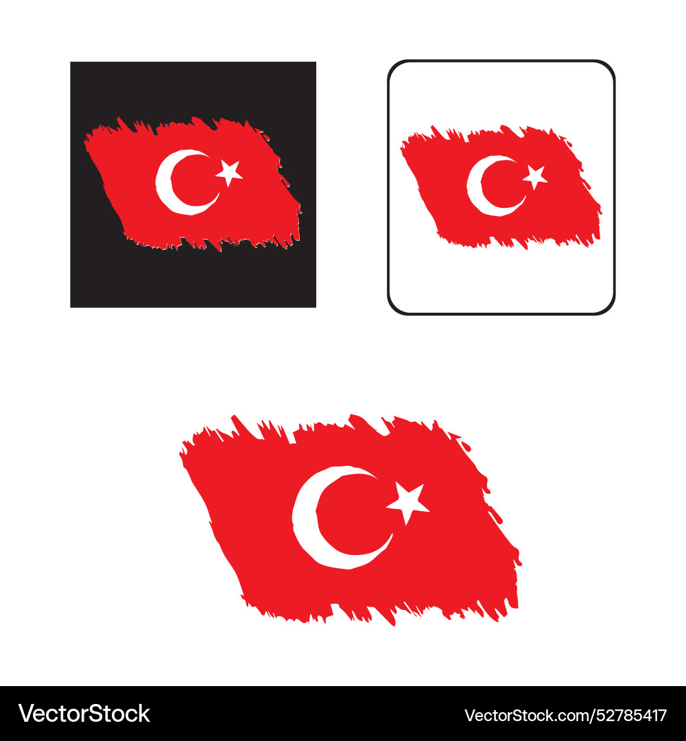 Country icon turkey symbol design Royalty Free Vector Image