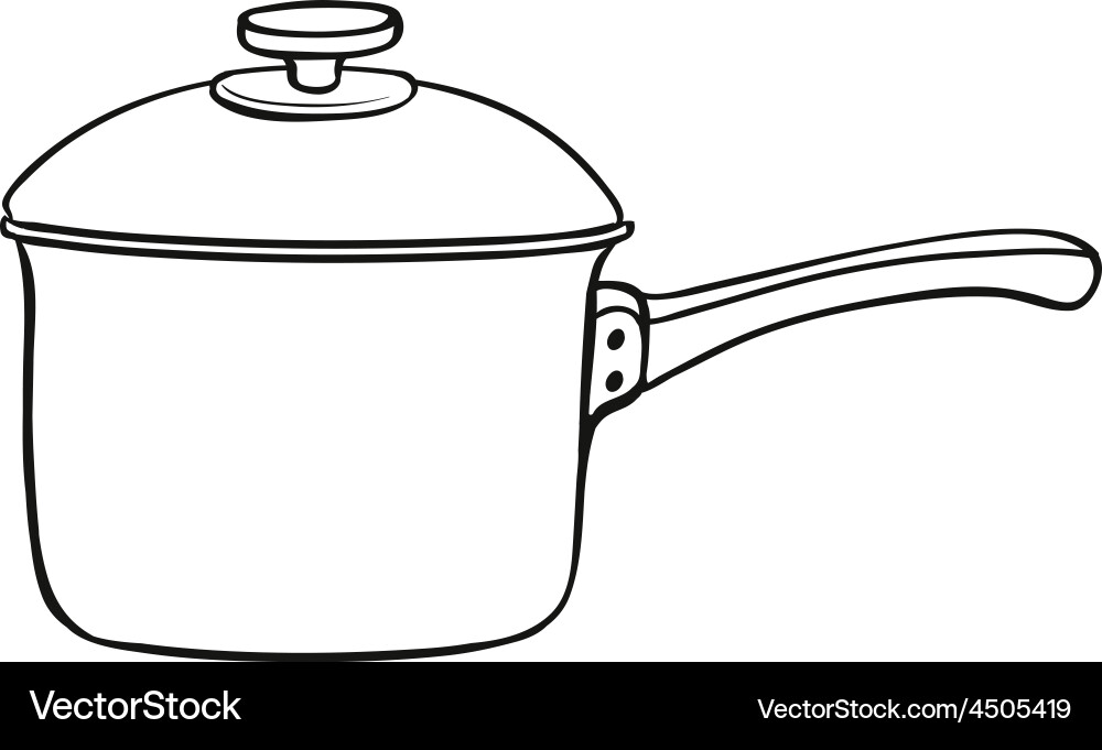 Cooking pot Royalty Free Vector Image - VectorStock