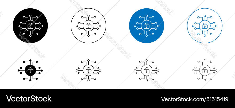 Cyber security icon Royalty Free Vector Image - VectorStock