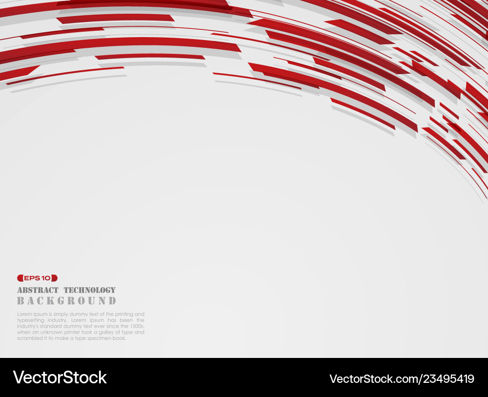 Dynamic Red Gradient Technology Background Vector Image