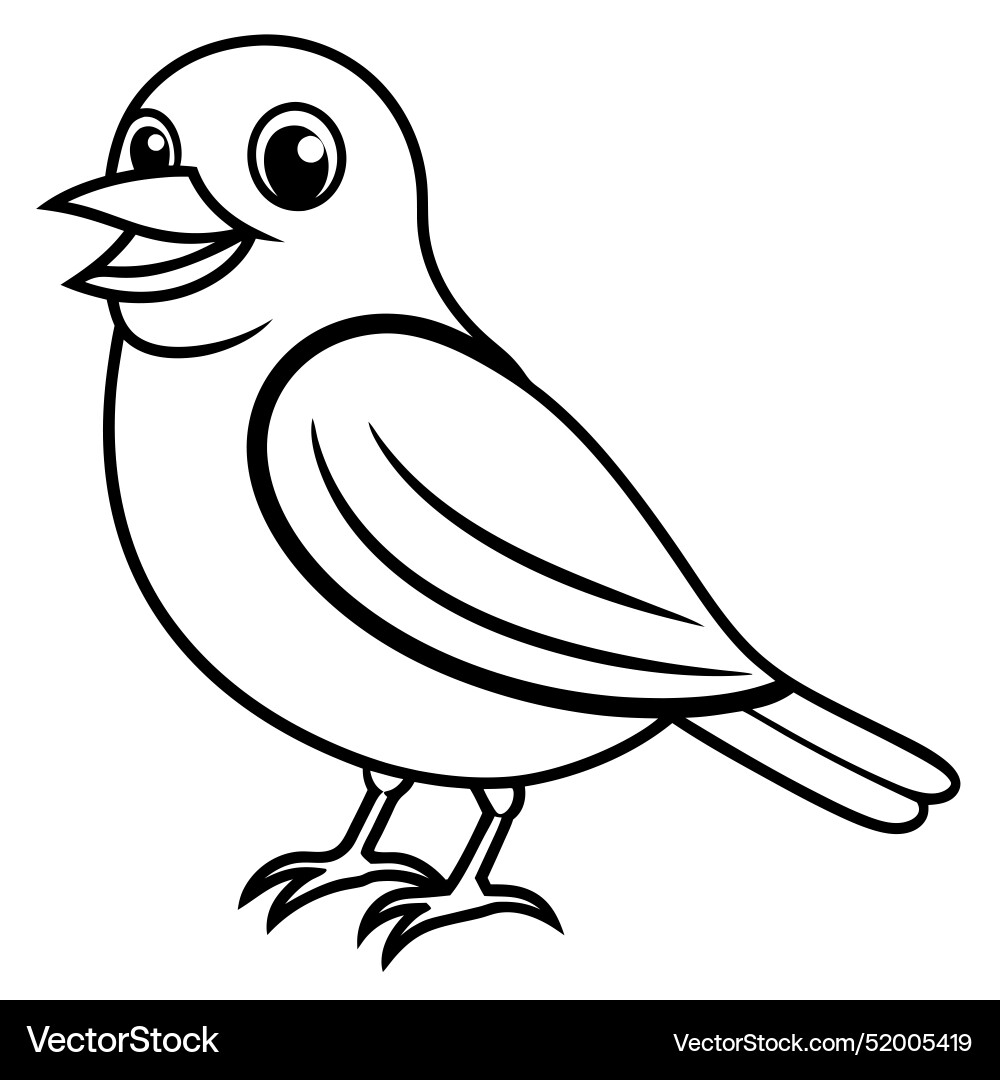 Eastern bluebird bird smiles icon Royalty Free Vector Image
