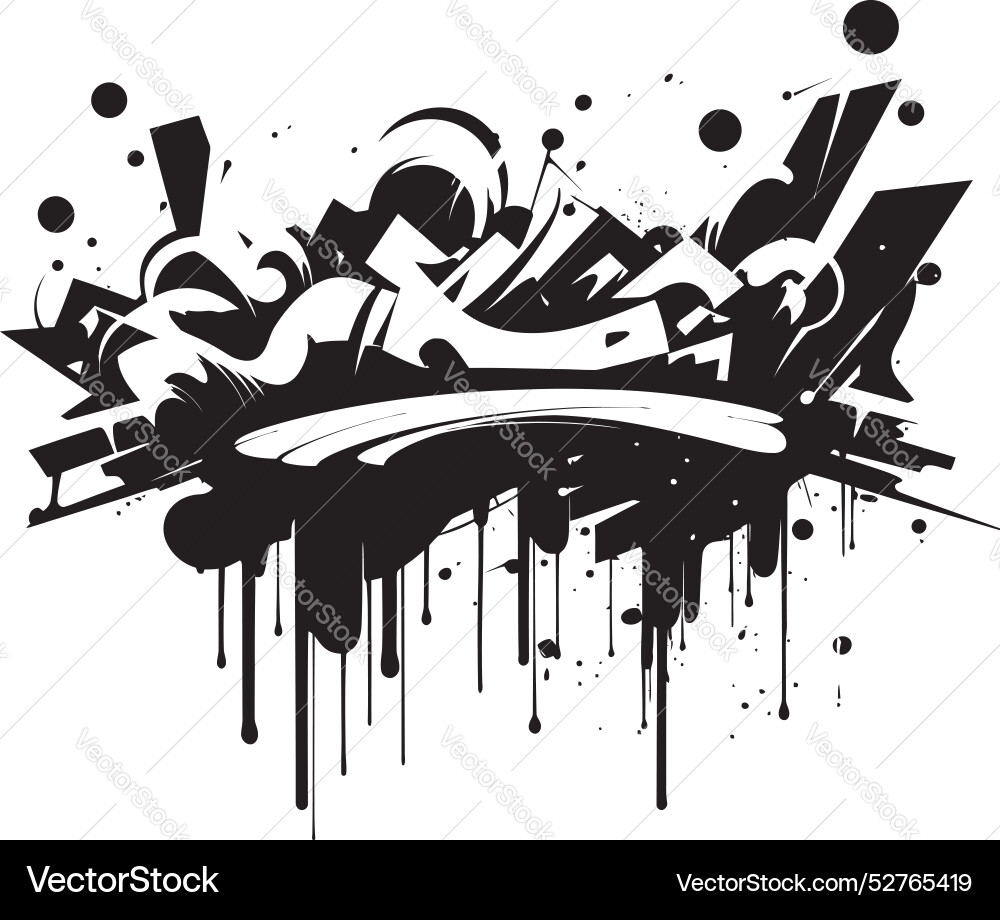 Graffiti galaxy gallery exploring the vastness Vector Image