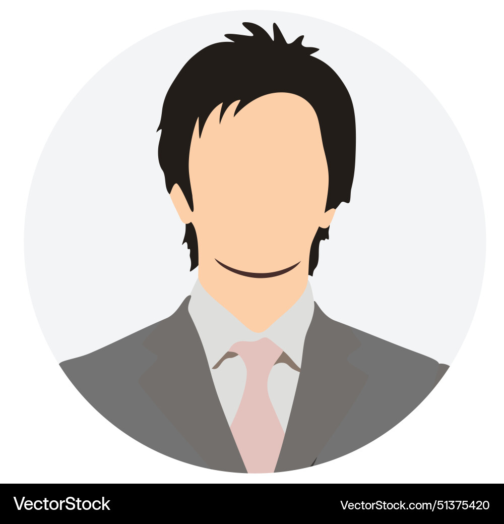 Businessperson face image Royalty Free Vector Image