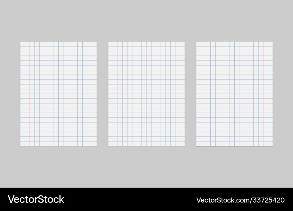Math concept with sheet blue graph paper Vector Image