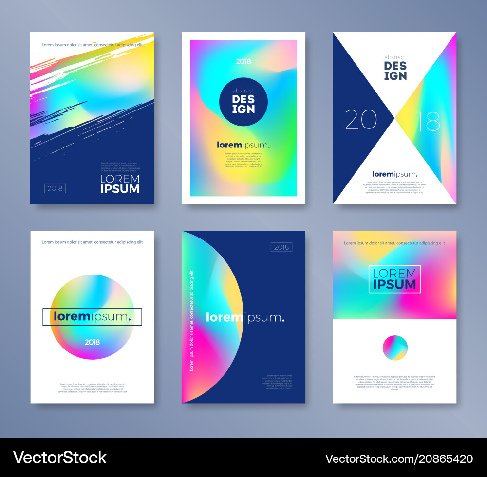 Set of abstract cover design Royalty Free Vector Image