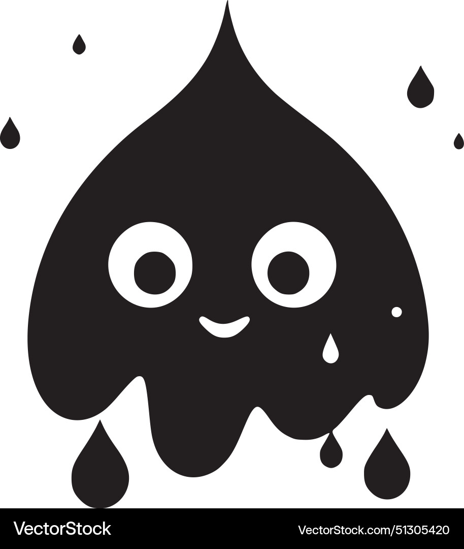 Splash - black and white Royalty Free Vector Image