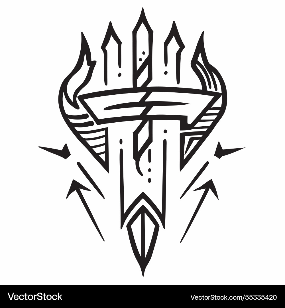 Tribal patterns seamless design with bold lines Vector Image