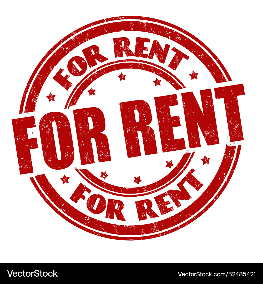 For rent sign or stamp Royalty Free Vector Image