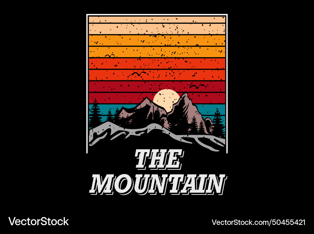 Mountain landscape design Royalty Free Vector Image