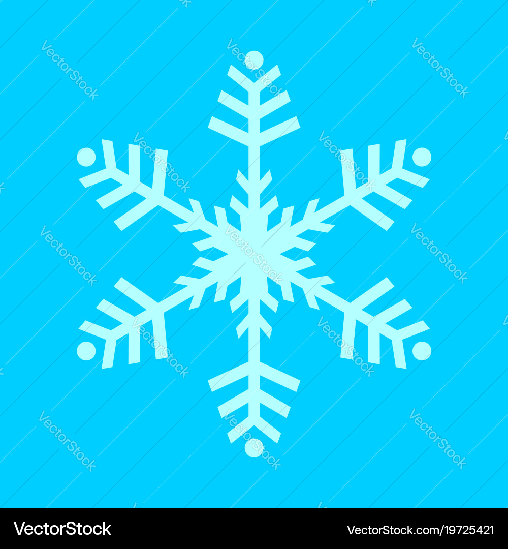 Snowflake symbol Royalty Free Vector Image - VectorStock