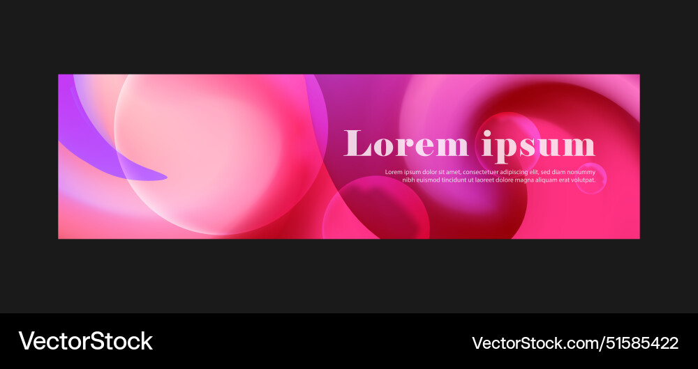 Abstract blurred colorful horizontal banner Vector Image