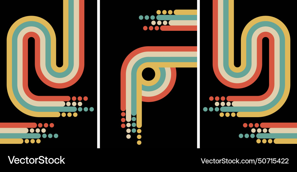 Background retro and vintage 1980s Royalty Free Vector Image