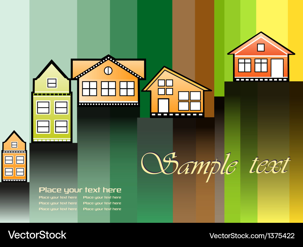Houses Royalty Free Vector Image - VectorStock