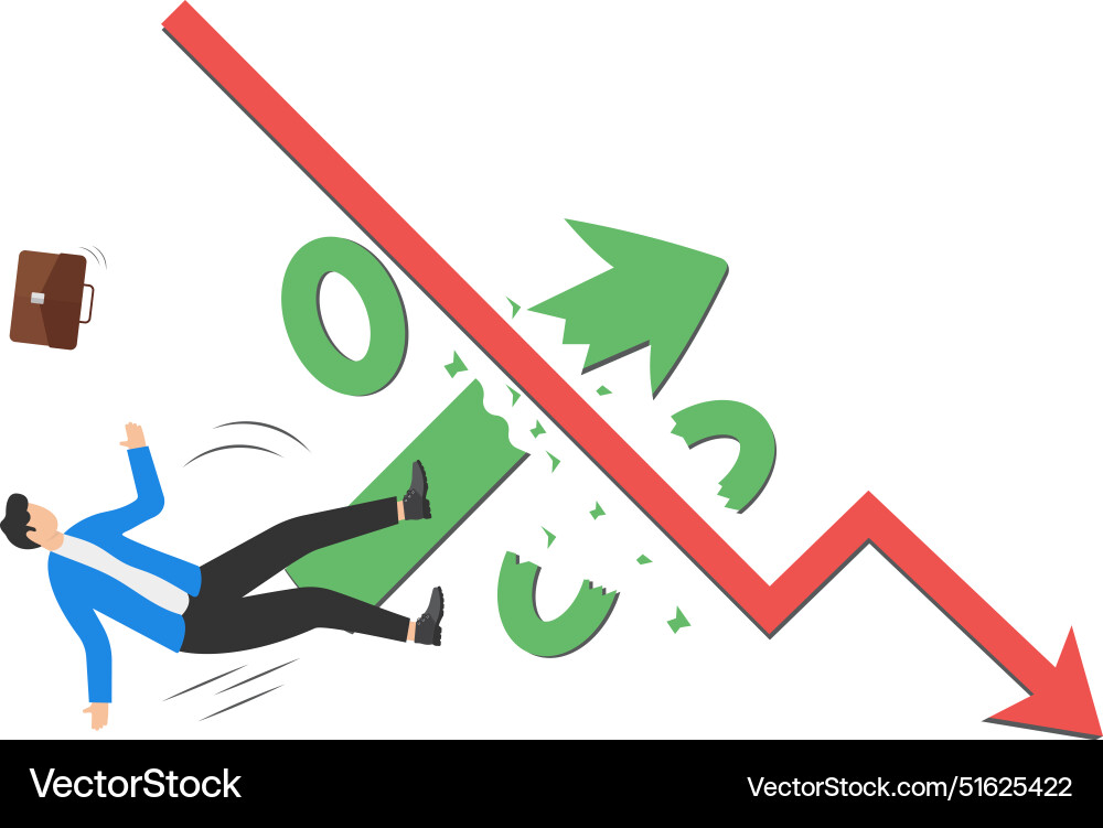 Inflation remains high while interest rates hike Vector Image