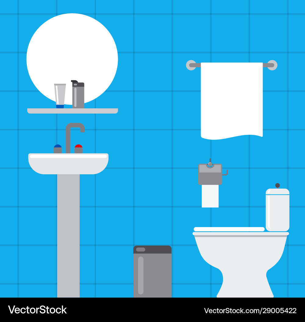Toilet room Royalty Free Vector Image - VectorStock