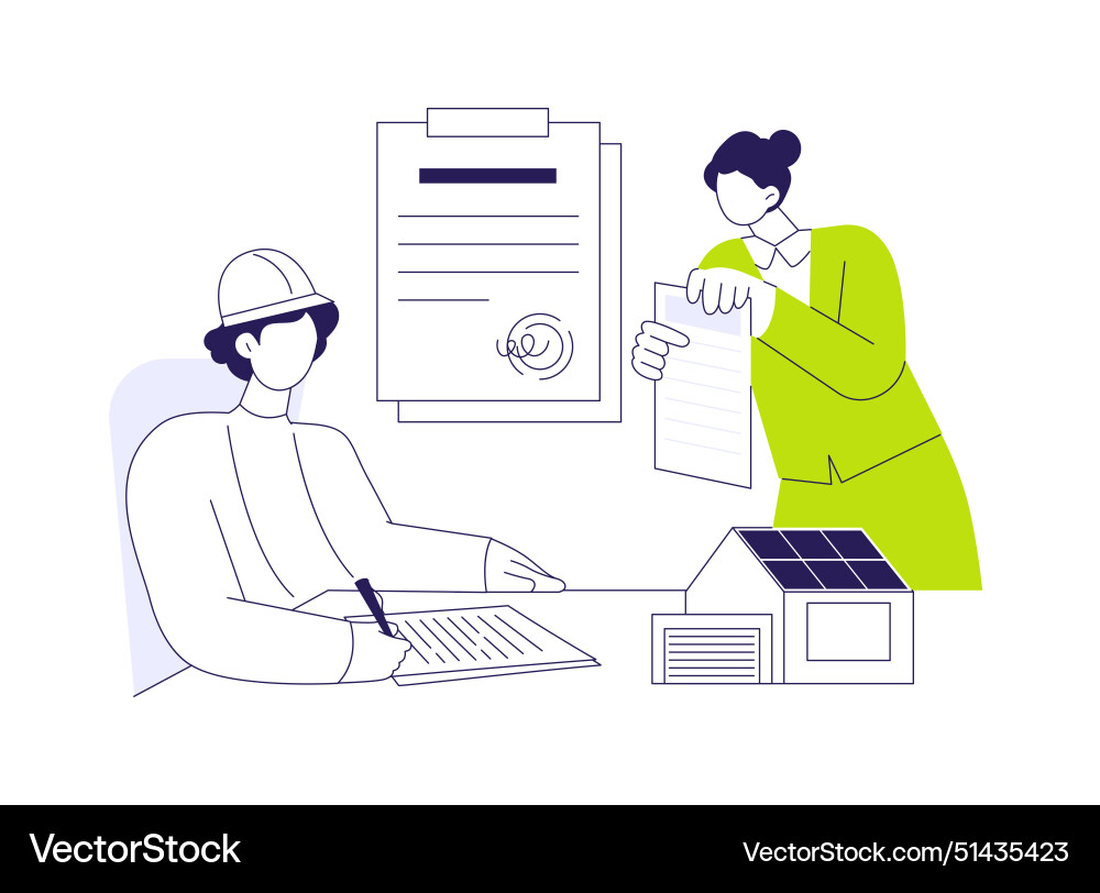 Construction insurance abstract concept Royalty Free Vector