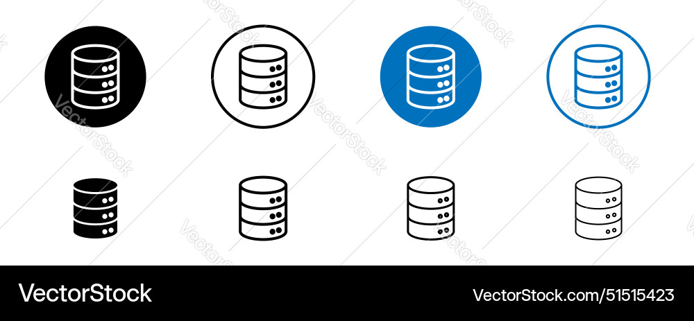 Datenbank Icon Lizenzfreies Vektorbild - VectorStock
