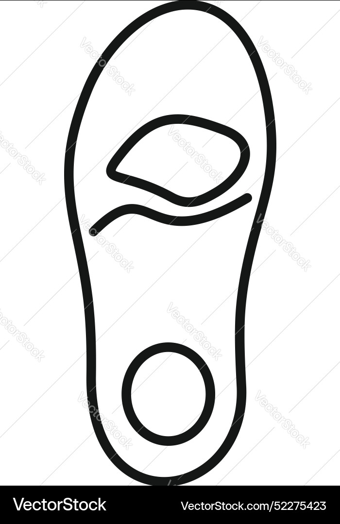 Orthopedic insole for flat foot correcting posture