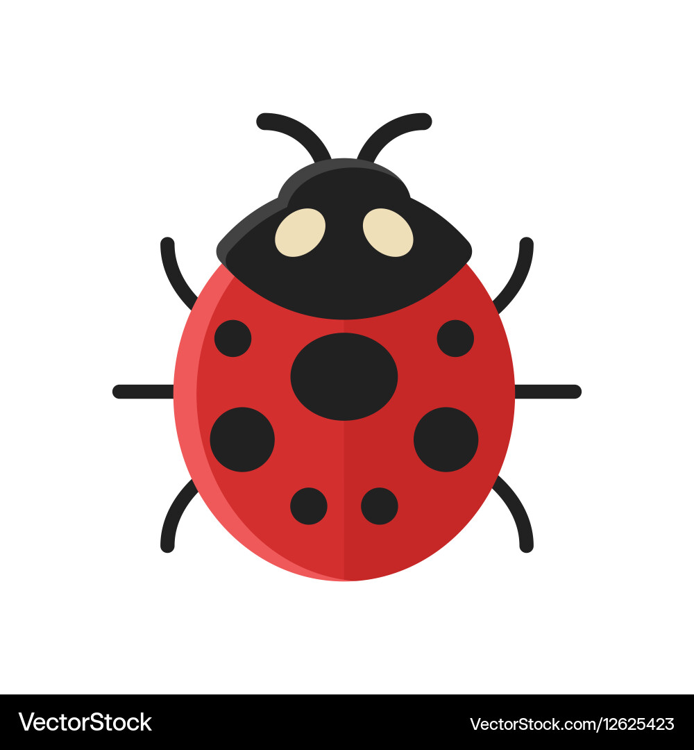 Red Ladybug Icon Royalty Free Vector Image - VectorStock